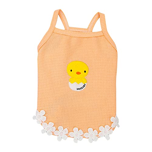Pet Clothes for Medium Dogs Summer Dog Clothes Spring Summer Teddy Sweatshirt Soft and Breathable Cotton Sleeveless Vest Pet Clothing
