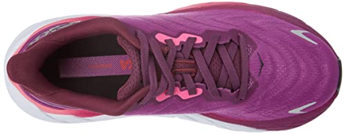 HOKA ONE ONE Women's Running Shoes, Grape Wine Beautyberry, 7