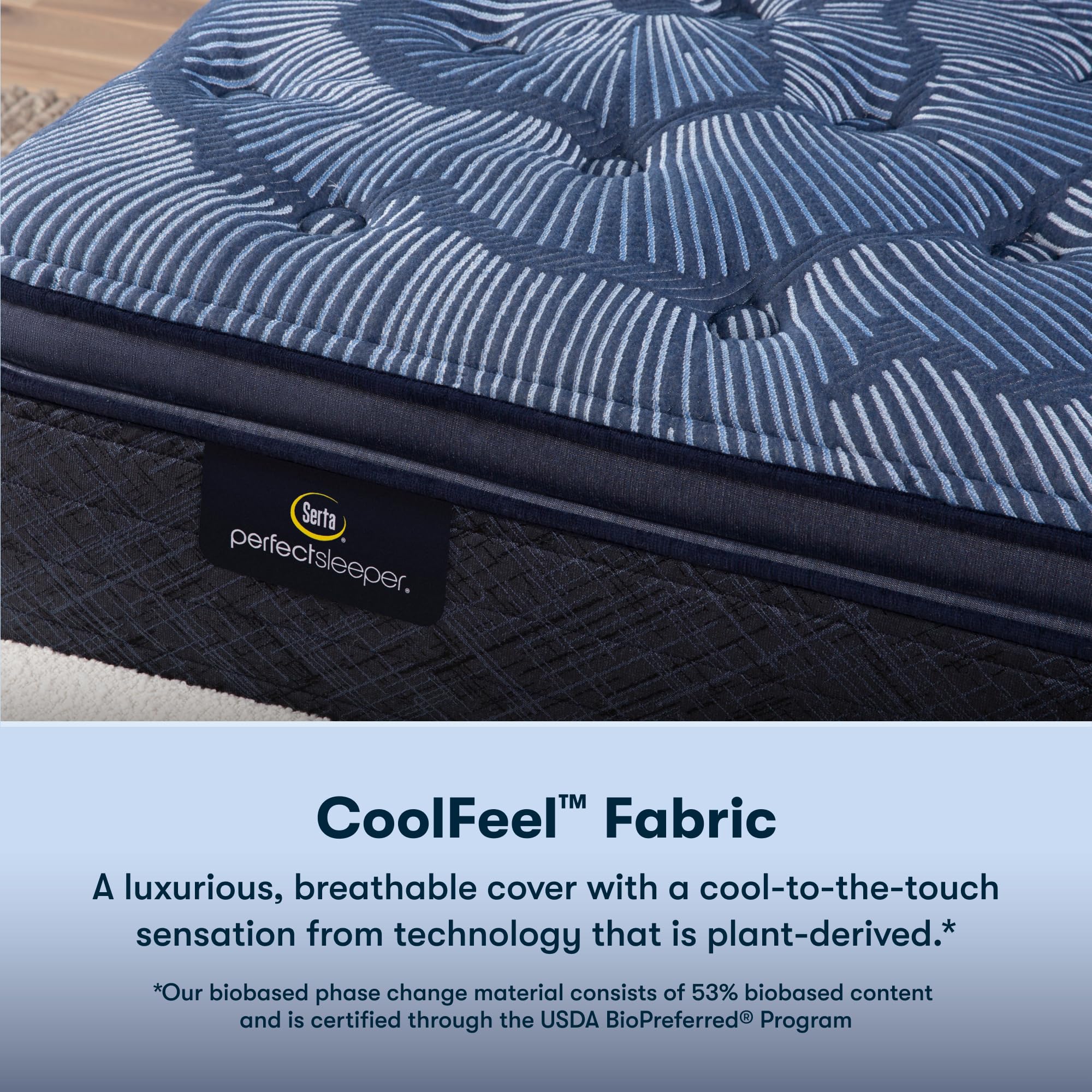 Serta Perfect Sleeper Ultimate 15" King Mattress - Plush Pillow Top, Cooling Gel Memory Foam, Pocket Innersprings for Motion Isolation, Edge Support, CertiPUR-US Certified - Oasis Sleep