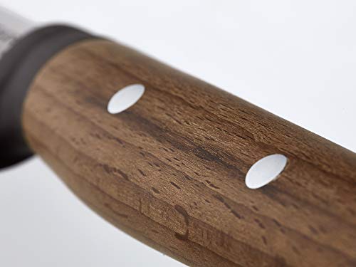 Wüsthof Urban Farmer 7" Hollow Edge Santoku Knife, Brown