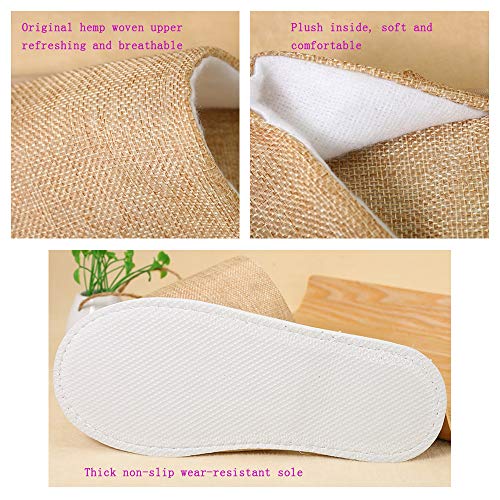 UILB 10 Pairs Disposable Home Slippers for Family Spa Guests Hotels Office - Mixed Multi-Color Slippers Home Party, Housewarming (10Pairs)