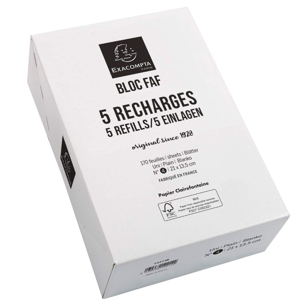 Exacompta Faf Desk Refill Pad Only No.4 Blank