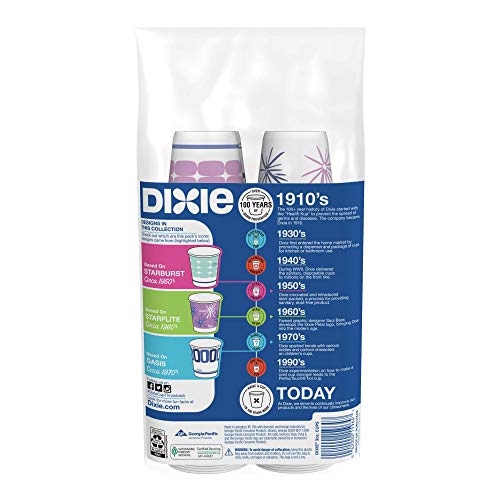 Dixie Paper Bath Cups, 3oz Cups, 400 Count (Pack of 1), Colors/Styles Vary