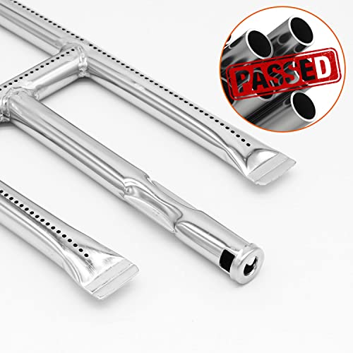 TAILGRILLER Burner Tube Set for Blackstone 22 Inch Table Top Griddle, Set of 2 Stainless Steel Grill Burner Tubes with Screws