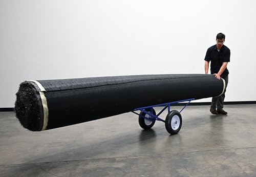 Vestil CARPET-45 Portable Carpet Dolly with Fully Pneumatic Wheels, 500 lbs Capacity, 60" Length x 26" Width x 20" Height, Platform Width (in.) 14-11/16.