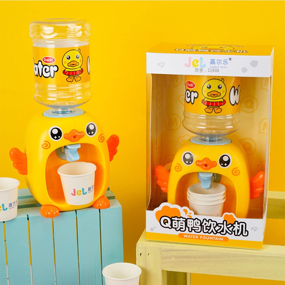 Mini Electric Water Dispenser,Mini Water Dispenser Family Games Kids ,Mini Bottled Cooler Drinking Stand for Office Desk, Room Table, Kitchen Counter
