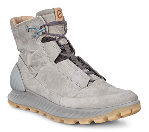 ECCO mens Exostrike Mid Dyneema Hiking Boot, Wild Dove Nubuck, 9-9.5 US
