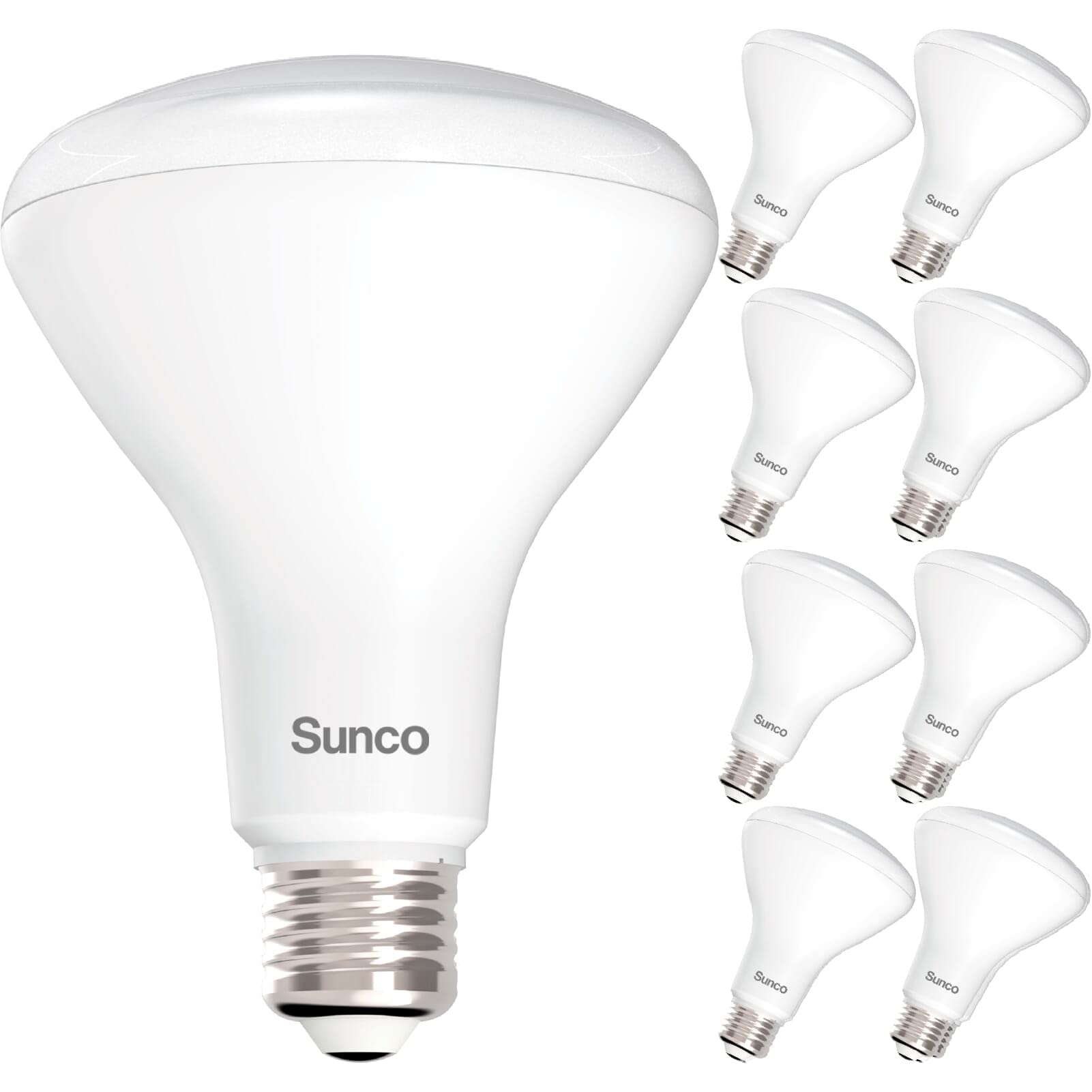 Sunco 8 Pack BR30 LED Bulbs, Indoor Flood Lights CRI93 11W Equivalent 65W 3000K White 850 Lumens, E26 Base, 25000 Lifetime Hours Interior Home Dimmable Recessed Can Light Bulbs UL