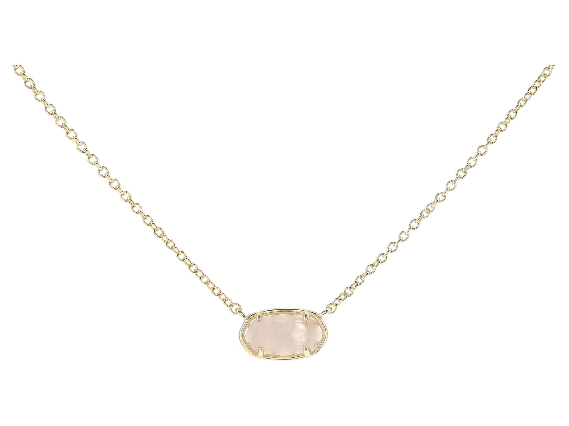 Kendra Scott® Grayson Stone Pendant Necklace – Brass Construction – 14K Gold Plating – Lobster Clasp Gold White Mother-of-Pearl One Size One Size