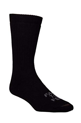 Farm to Feet Men's Columbus Traditional Midweight Boot Socks, Black, Small