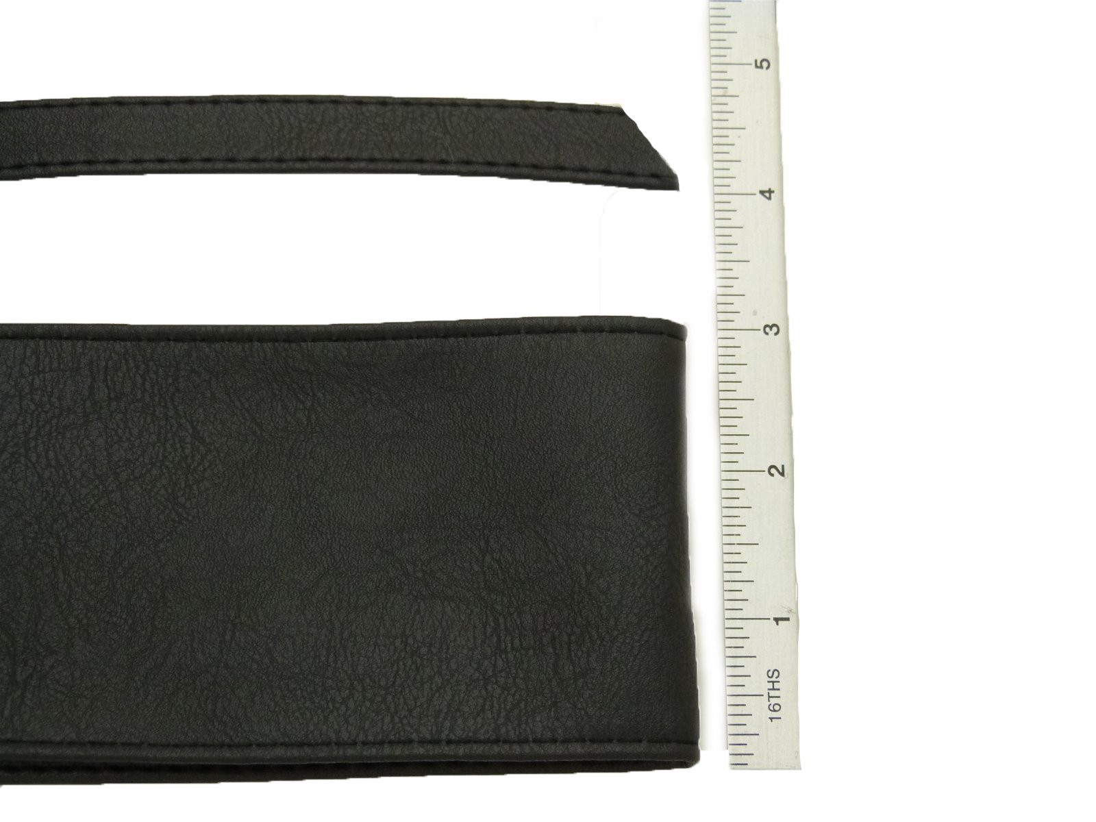 Fashion 21 Women's Wide Lace, Faux Leather Self Tie Wrap Obi Waist Belt (2 Style) (Black)
