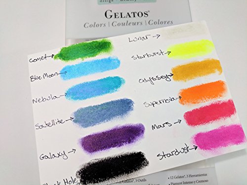 Faber-Castell Gelatos Colors Set, Iridescents - Water Soluble Pigment Crayons - 15 Iridescent Colors