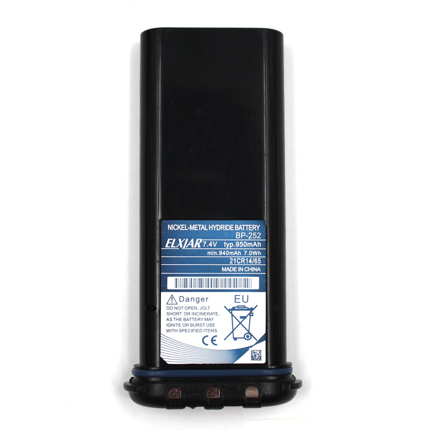 elxjar (2-Pack) 7.4V 980mAh BP-252 Ni-MH Replacement Battery Pack for ICOM Handheld VHF Marine Radio IC-M36 M34 ICMM3401
