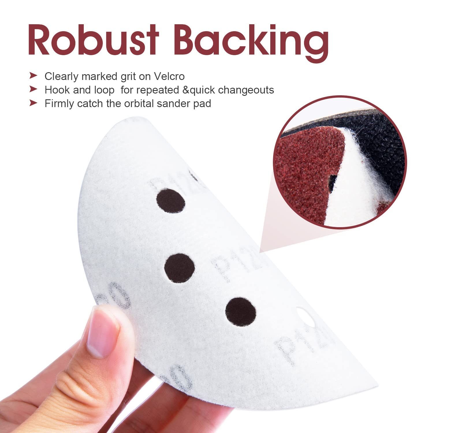 MIDO PROFESSIONAL ABRASIVE Sanding Disc 5-Inch 8-Hole 240 PCS 40 60 80 100 120 150 180 240 320 400 600 800 Grit Aluminum Oxide Sandpaper Hook and Loop Adhesive Sanding Disc for Random Orbital Sander
