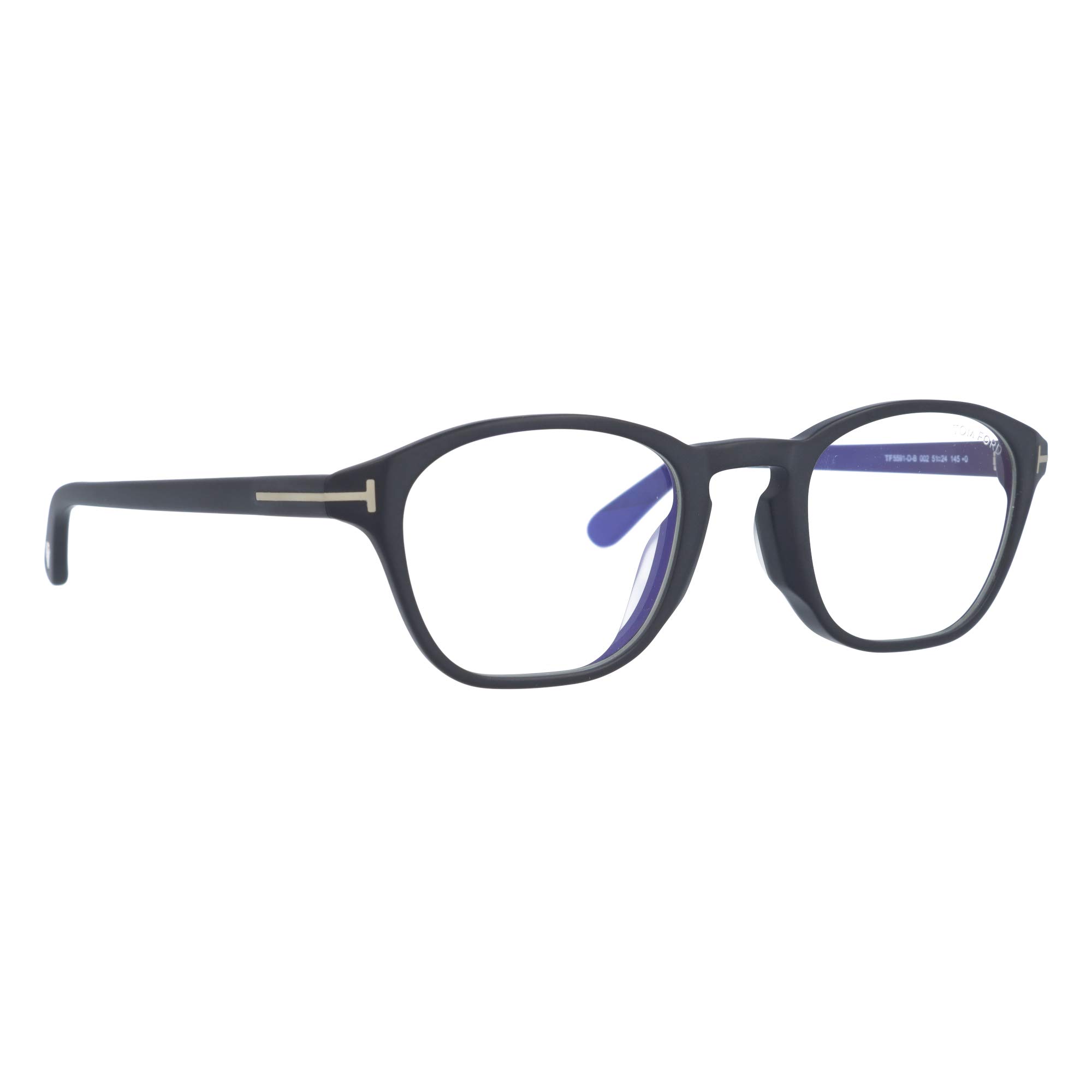Eyeglasses Tom Ford FT 5591 -D-B Asian fit 002 Matte Black, Rose Gold"t" Logo/, 51-24-145