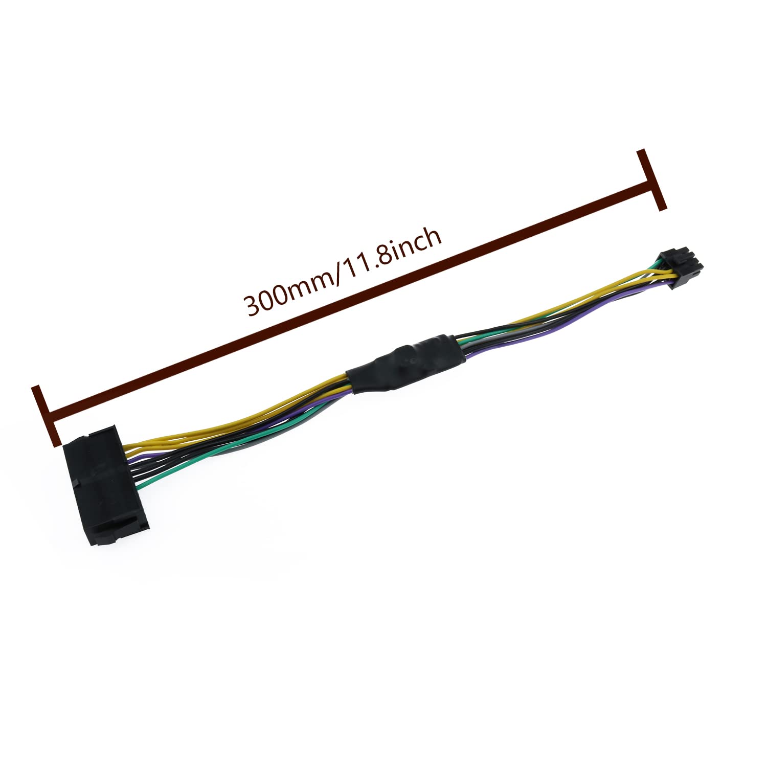 Lovelysp-24-pin to 8-pin 18AWG ATX PSU Power Adaptor Cable for Dell motherboard-1bar