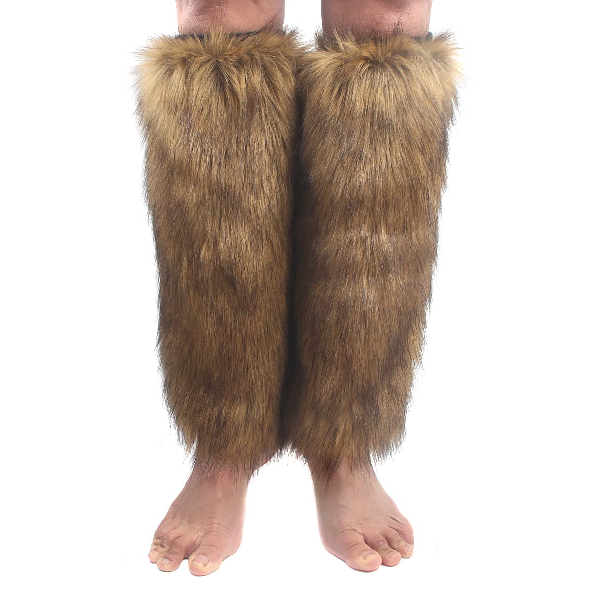 Faux Fur Leg Warmer,Warm Soft Cozy Fuzzy Leg Warmer Boot Cuff Cover for Women Party Costumes