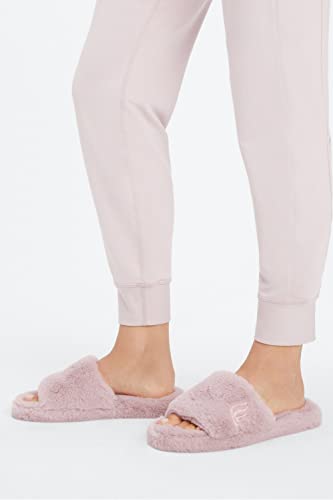Fabletics Women's Fur Slipper, 8, Mauve