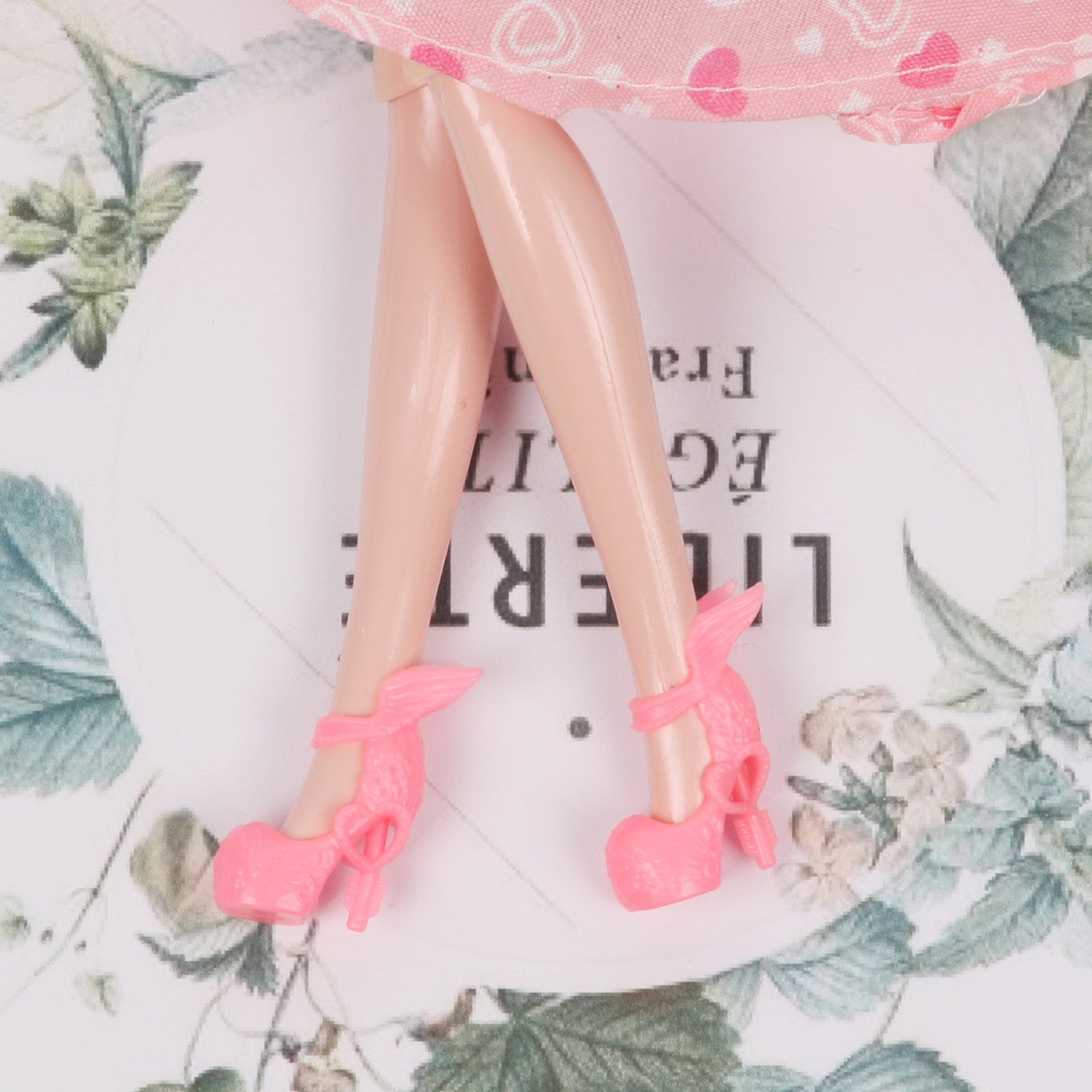 Doll Shoes Rack Accessory + 16 Pairs Shoes for Doll Playset