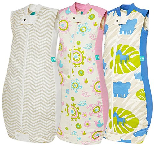 ergoPouch 2.5 TOG Organic Cotton Quilt Sleeping Bag, Pink Bird, 2-12 Months