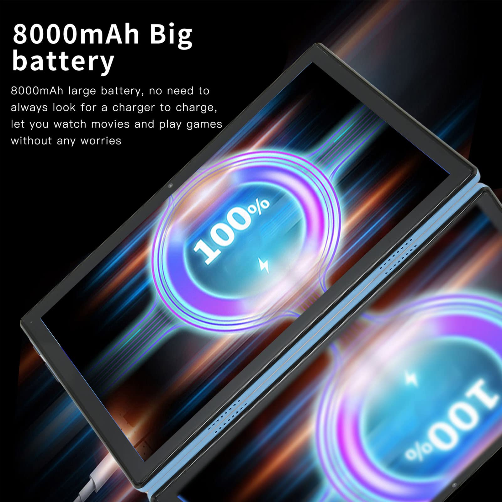 Haofy Tablet PC, Tablet 5G 2.4G WiFi Call Support 10.1 Inch IPS Screen for Home Travel (US Plug)