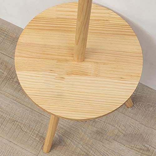 Hongseyijia Coat Racks Multi-Function Coat Racks Free Standing Wood Hall Trees for Hallway Bedroom Home Office 172cm