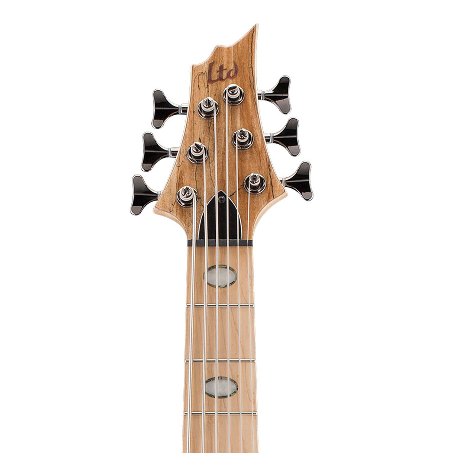 ESP RB-1006SM-NAT-KIT-2 Spalted Maple Natural 6-String Electric Bass with Accessories and Hard Case