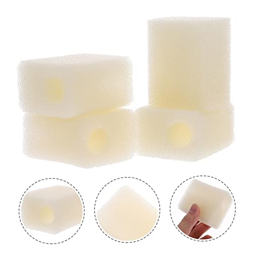GLSTOY 12 Pcs Fish Tank Filter Cotton Aquarium Accessories Submersible Water Pump Aquarium Sponge Filter Pre- Filter Sponge Aquarium Fish Tank Sponge Filter Replacement Filter Beige Ocean