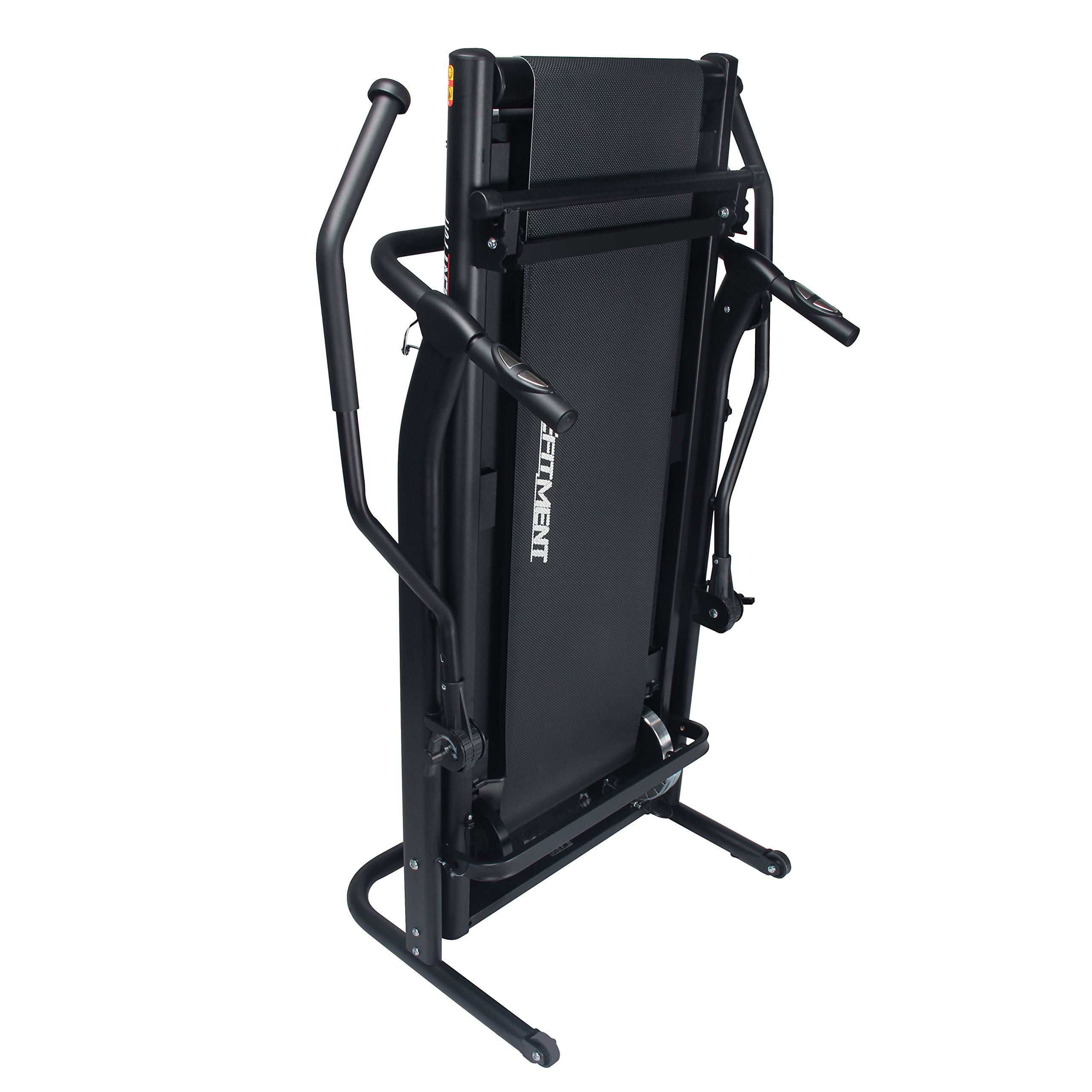EFITMENT Adjustable Incline Magnetic Manual Treadmill w/Pulse Monitor (Upgraded-Arm Exercisers)