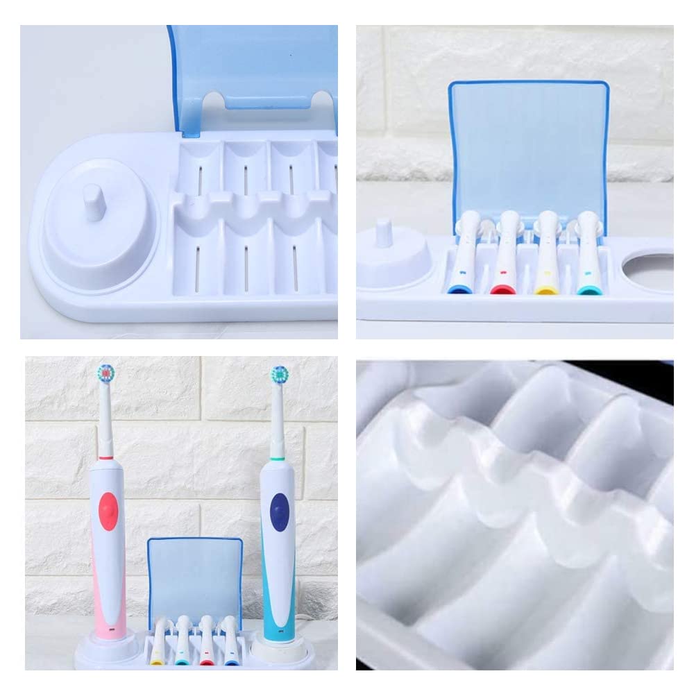 LSTCPGLAI Electric Toothbrush Stand Mount Brush Head Organizer Box Electric Toothbrush Head Holder Suitable for Most Toothbrushes
