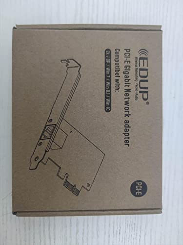 EDUP Gigabit Ethernet PCI Express PCI-E Network Card 10/100/1000Mbps RJ45 LAN Adapter Converter for Desktop PC