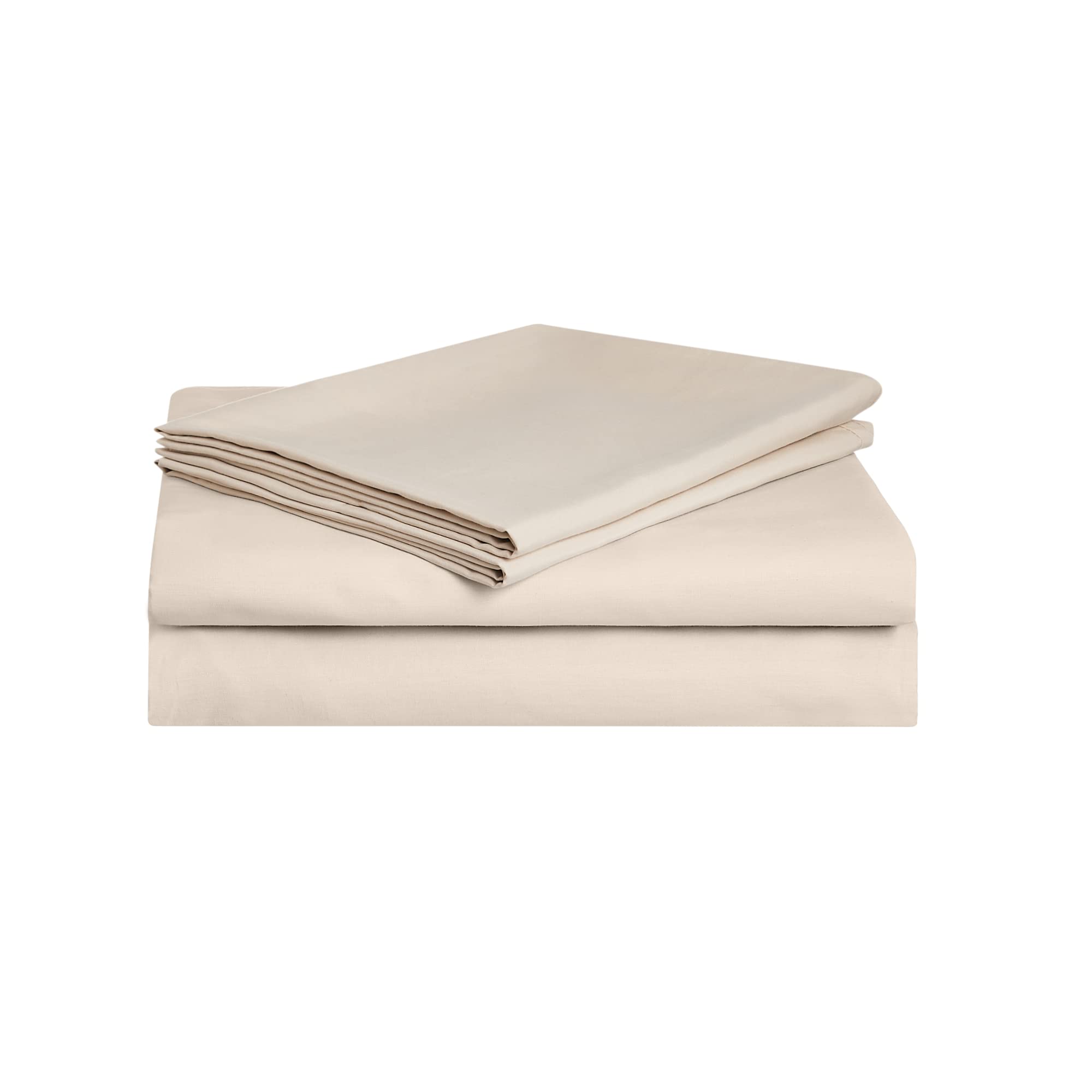 Dwell Studio 4-Piece 2000 Thread Count Cotton Rich Sheet Set - Deep Pocket, 4 Piece - 1 Flat, 1 Deep Pocket Fitted Sheet and 2 Pillowcases, Crisp Cool and Strong Bed Linen (King. White)