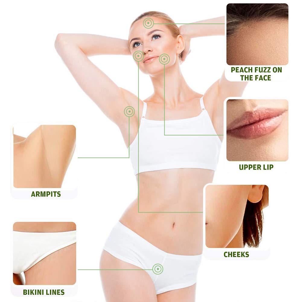 Facial Wax Strips,Hair Removal Wax Strip,Mini Face Wax Strips,Hair Removal Waxing Strips for Eyebrows,Lips,Sensitive Face