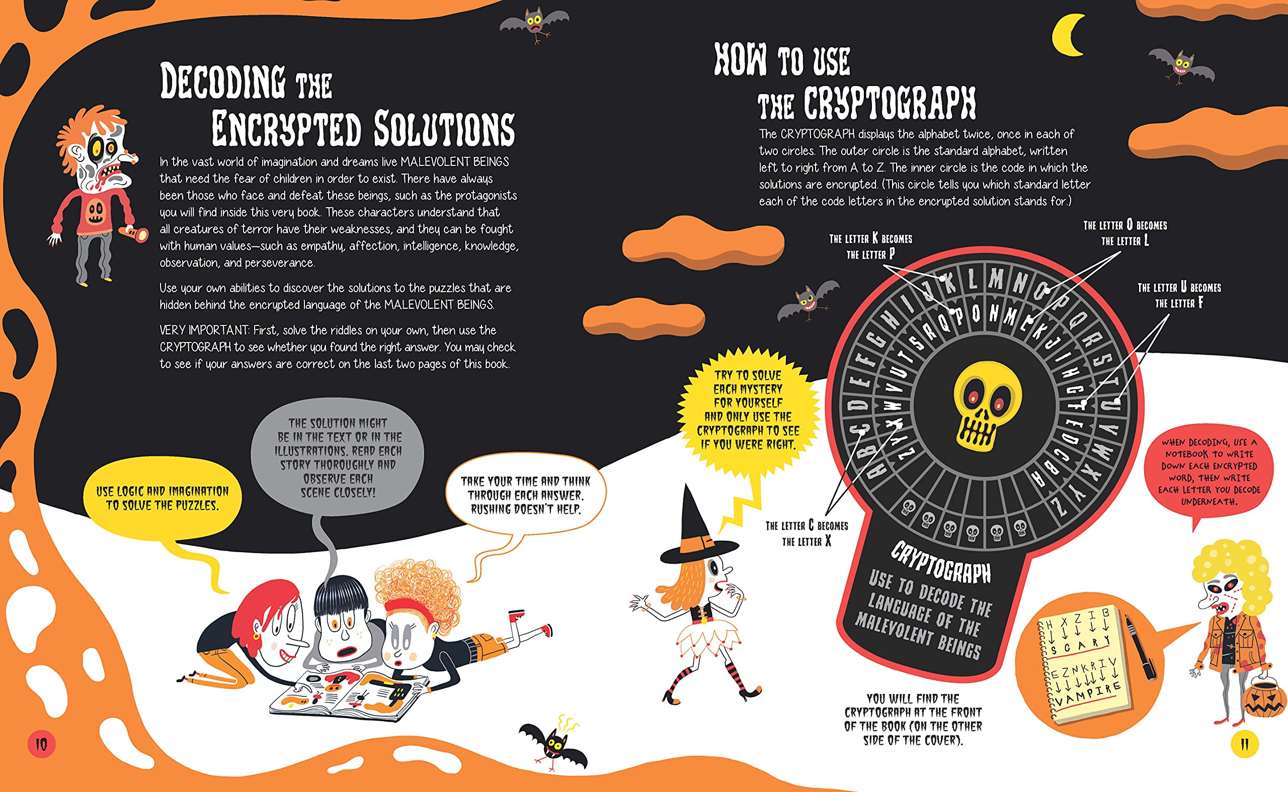 Sleuth & Solve: Spooky: Decode Mind-Twisting Mysteries Inspired by Classic Creepy Characters