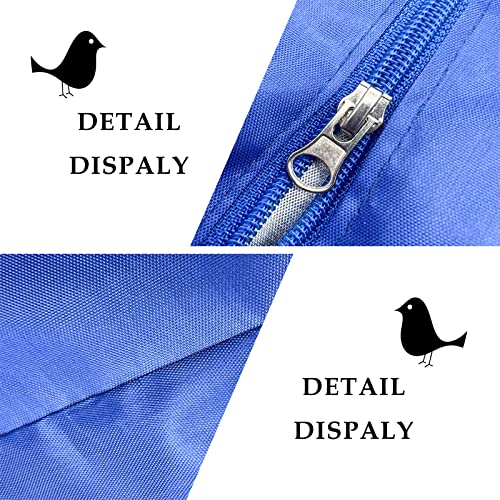 NGe 33x32x44cm Bird Parrot Cage Cover,Keep Warm Blackout Cage Cover,Windproof Light-Proof Sleep Reduces Distractions Night Accessories Cloth(Blue)