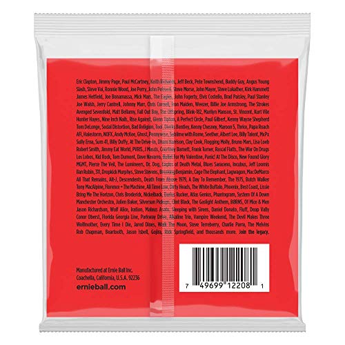 Ernie Ball Light Nickel Wound Electric Guitar Strings, 11-52 Gauge (P02208)