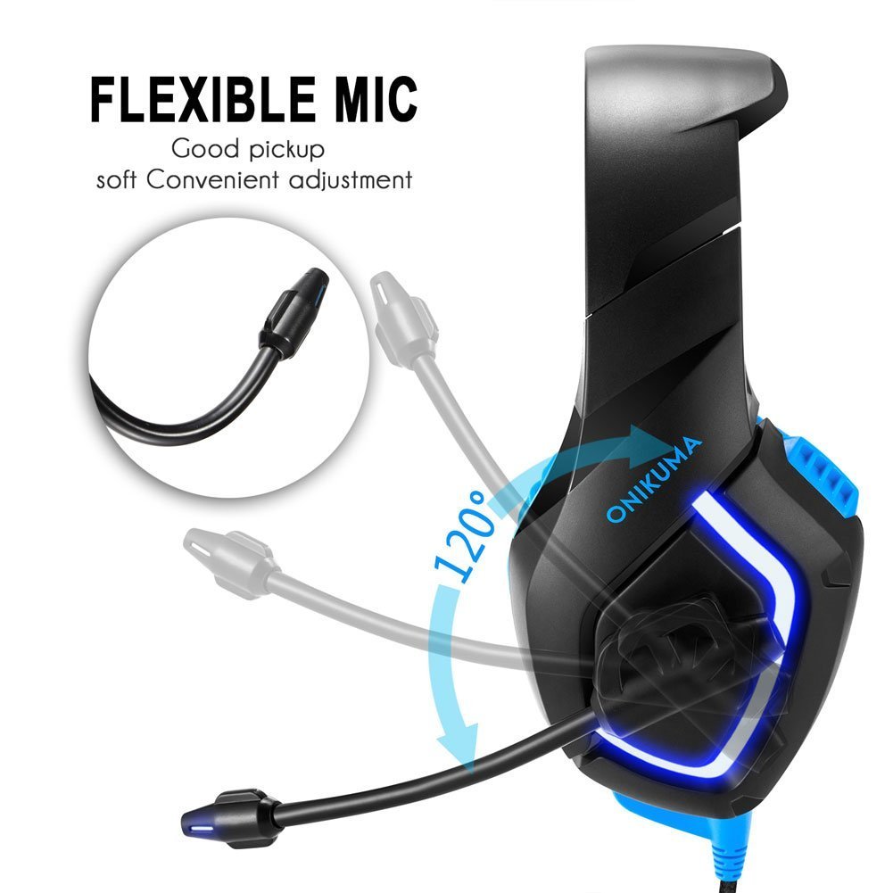 ENVEL Gaming Headset with Mic for PS4,PC,Xbox One, Laptop Noise Isolation Headphone Soft Comfy EarPads with Volume Control Omnidirectional Microphone for Gamer