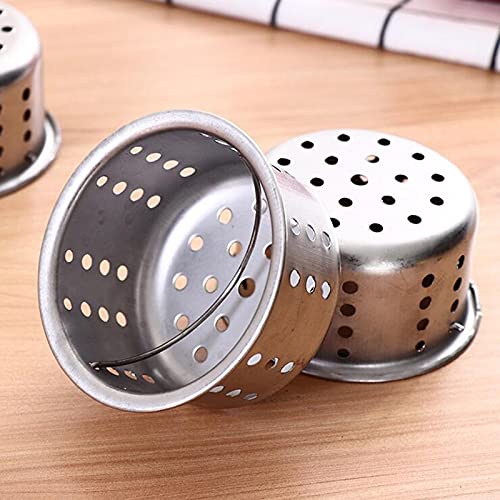 TiStm Stainless Steel Bathtub Hair Catcher Stopper Shower Drain Hole Filter Trap Metal Sink Strainer Kitchen Sink Waste Hole Filter Sinks