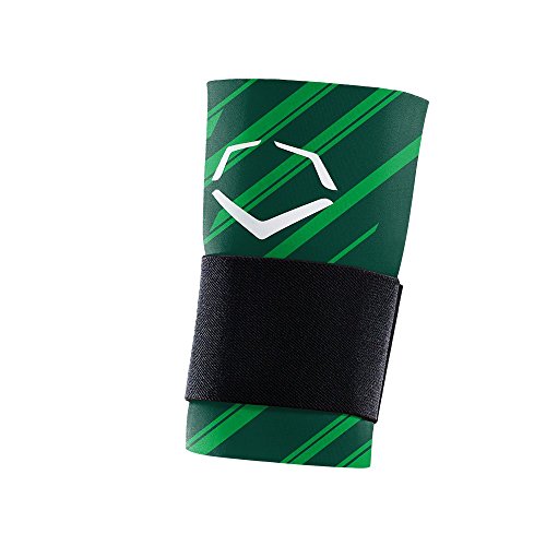 EvoShield MLB Speed Stripe Wrist Guard with Strap, Green, X-Large