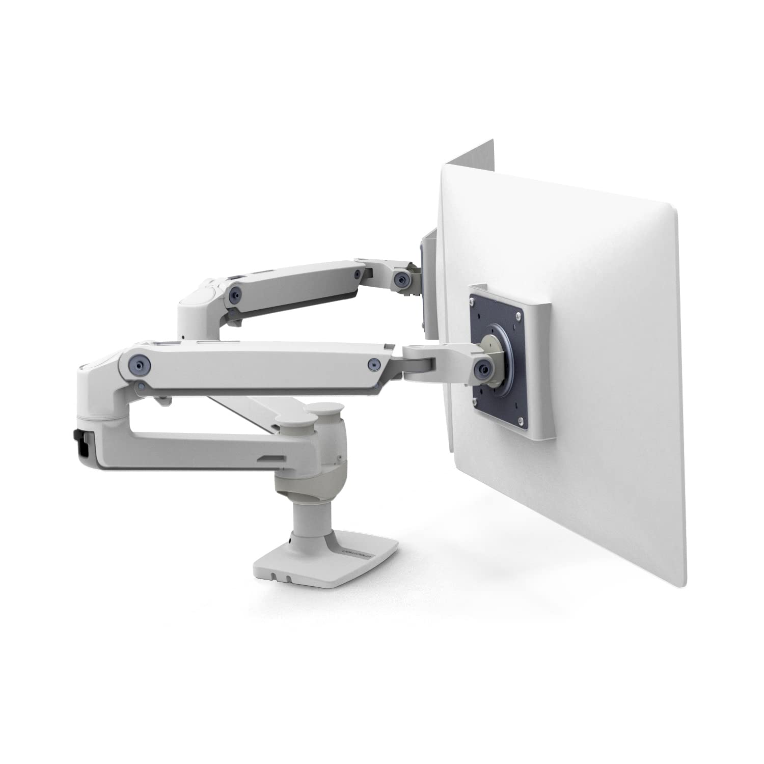 Ergotron β LX Dual Monitor Arm, VESA Desk Mount β for 2 Monitors Up to 27 Inches, 7 to 20 lbs Each β White