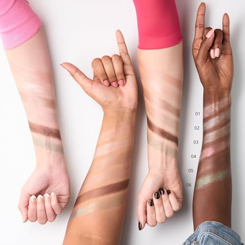 essence | Luminous Eye Tint Liquid Shadow | Dries Like a Powder with a Shimmery, Smudge-proof Finish | Vegan & Cruelty Free (01 Dazzling Rose)