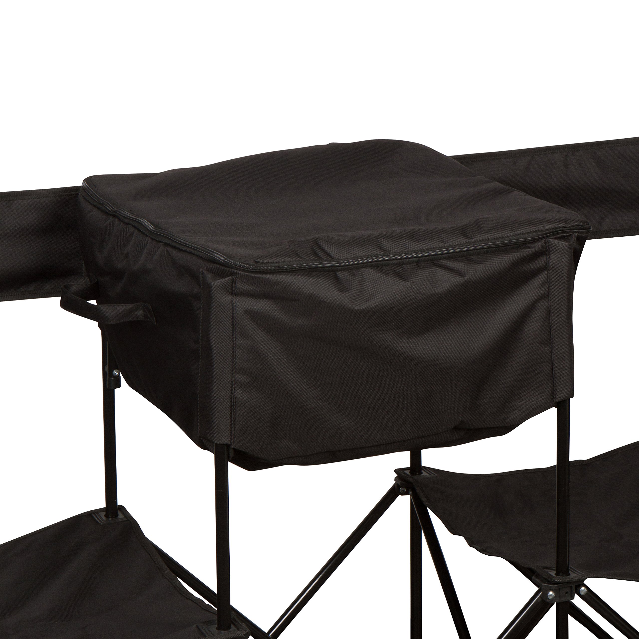 Trademark Innovations Sideline Bench, 6 Seater, Black