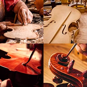 Eastar 1/4 Violin Set for Beginners, Fiddle Quarter Size with Hard Case, Rosin, Shoulder Rest, Bow, and Extra Strings (Imprinted Finger Guide on Fingerboard), EVA-2