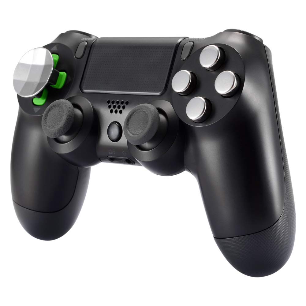 eXtremeRate Magnetic Metal Bullet Buttons for PS4 Controller, Adjustable D-pad Dpads, Repair Kit Replacement Parts for PS4 Slim Pro Controllers (23 in 1)