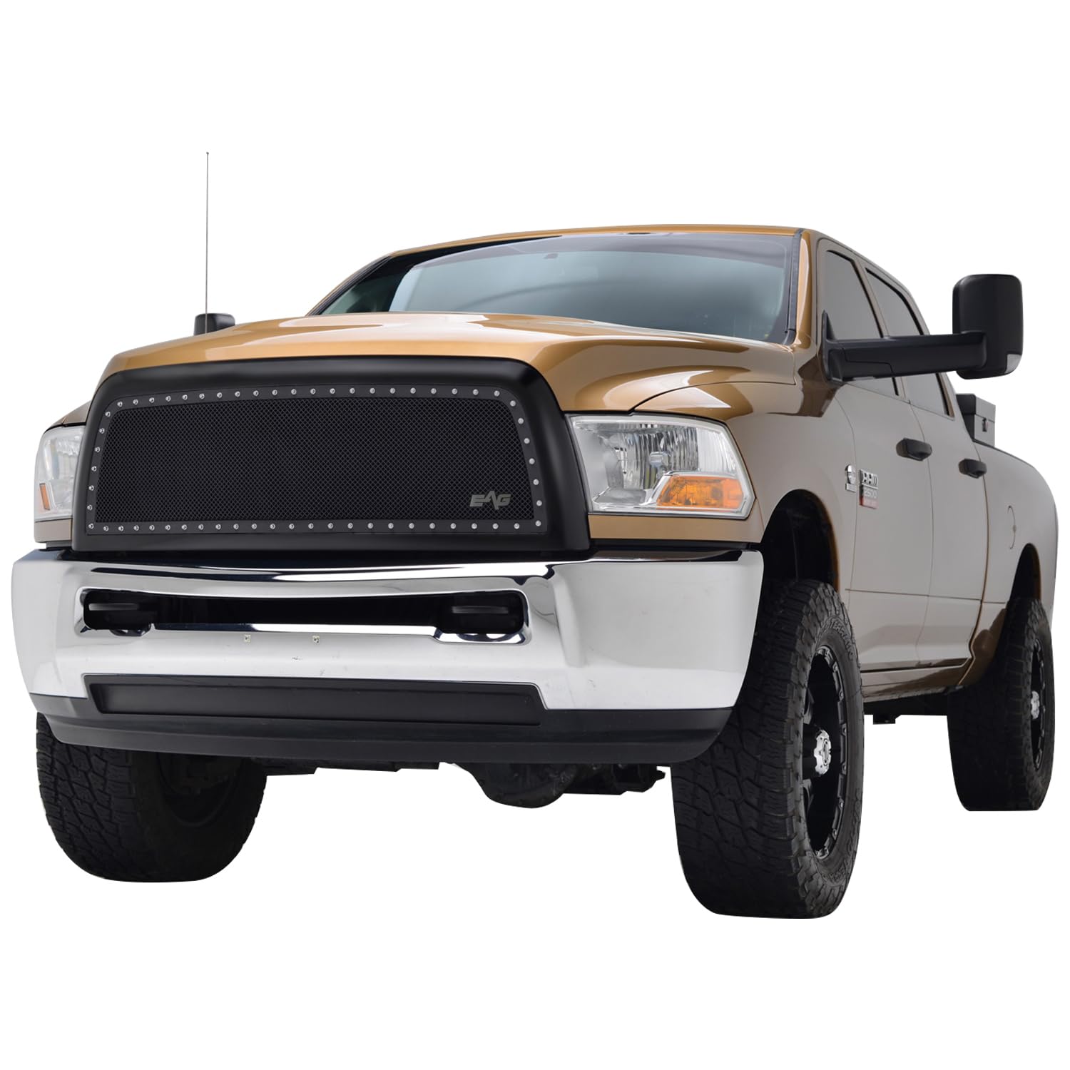 EAG Rivet Stainless Steel Wire Mesh Grille Fit for 2010-2012 Ram 2500/3500