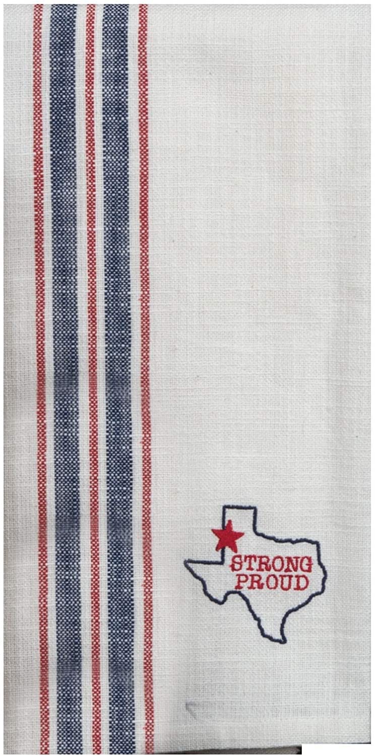 Kay Dee Design Designs Texas Pride Set of 3 Tea Towels | Texas Strong Theme | Texas Dish Towels | Souvenir or Gift Idea | Deep in The Heart of Texas, Blue