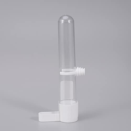 UKCOCO Bird Food Water Dispenser- Bird Feeder Automatic Hanging Bird Parrot Feeding Cup, Clear Bird Cage Feeder Cage Accessories for Finch Parakeet Small Bird 65ML (Random Color)