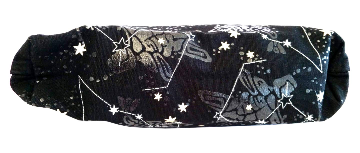 Estee Lauder Cosmetics Makeup Travel Bag (Zodiac/Horoscope Collection ≈ Black with White Constellations)