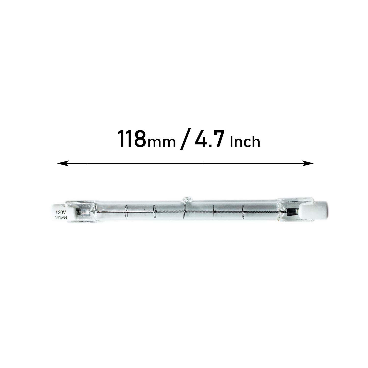 eTopLighting 12 Pack of J Type Based T3 120V 300W Halogen Light Bulb, APLIQ659