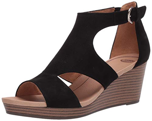 Dr. Scholl's Shoes Women's Elia Ankle Straps Sandal, Black, 8